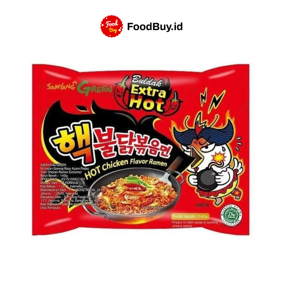 Samyang Green Buldak Extra Hot 140 gr - Foodbuy