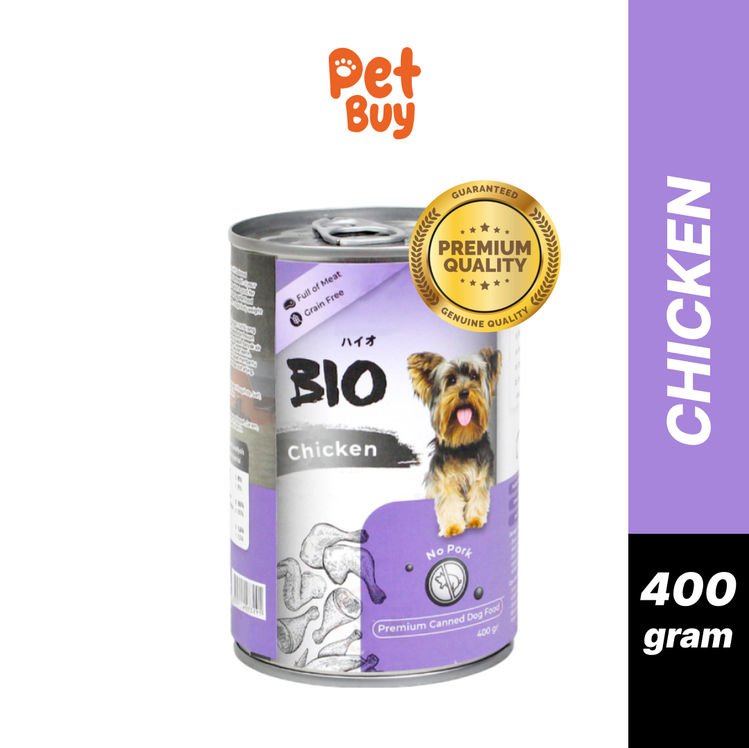 Bio Dog Premium Can Kaleng Chicken 400 gr - Foodbuy