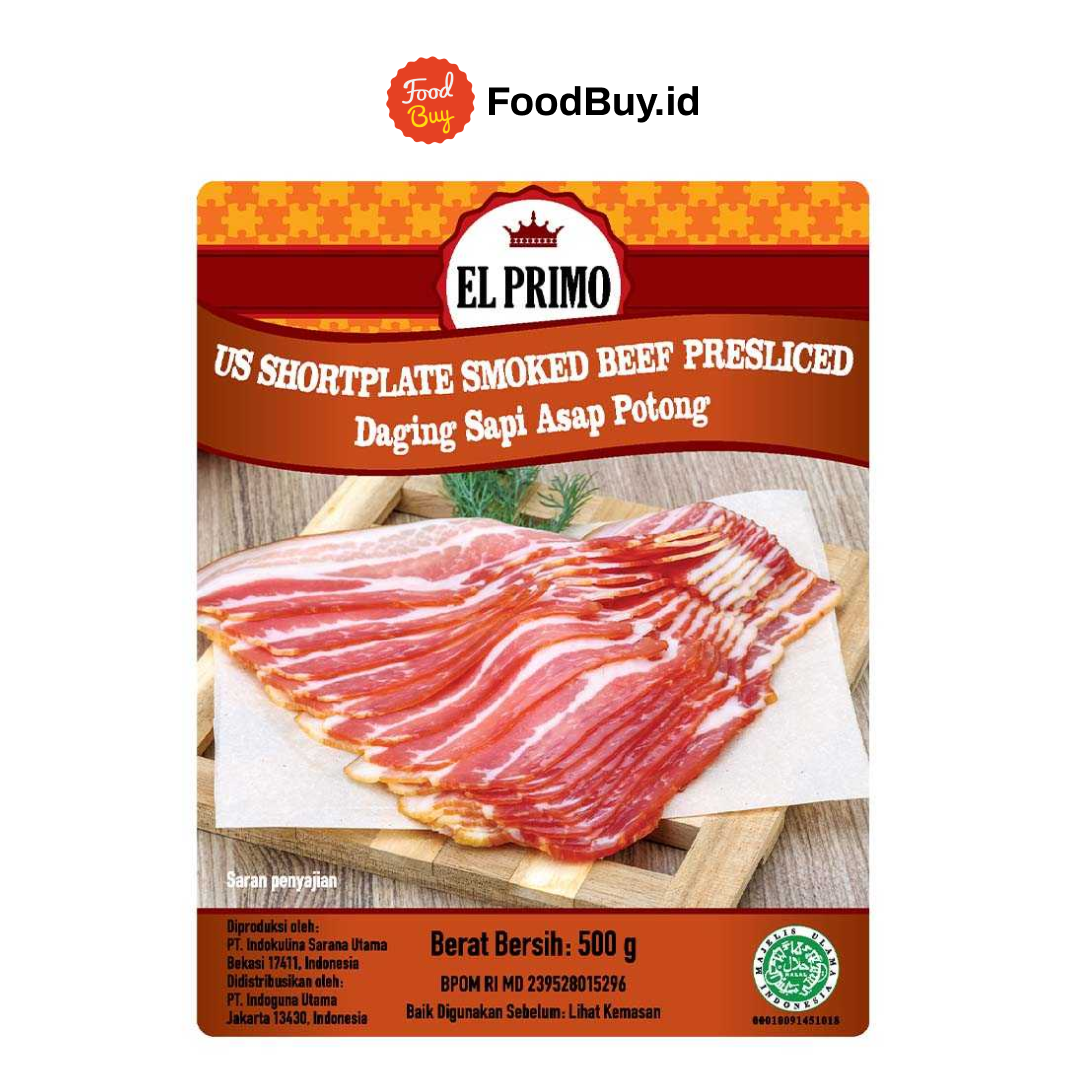 El Primo Smoke Beef Us Short Plate 500 gr - Foodbuy