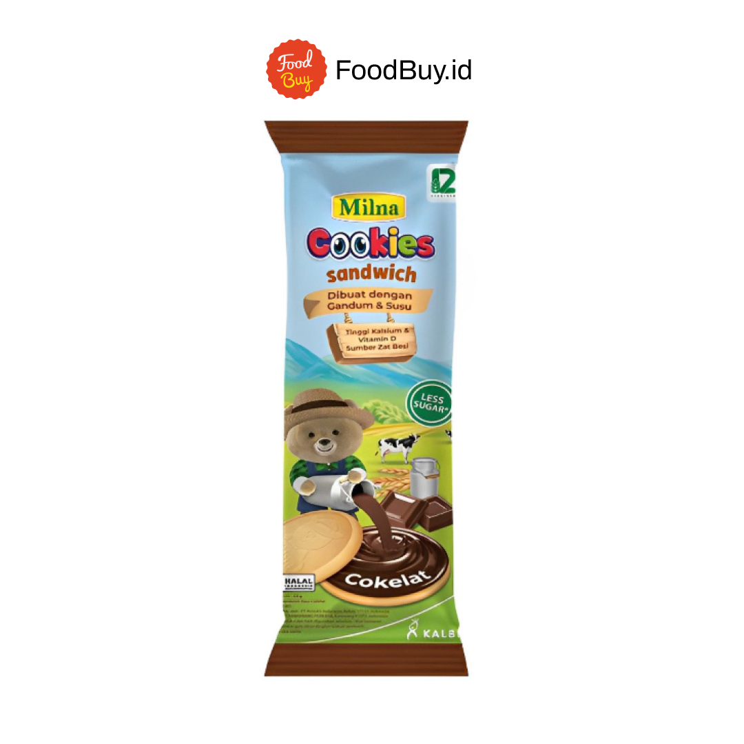 Milna Cookies Sandwich Rasa Cokelat 24gr - Foodbuy