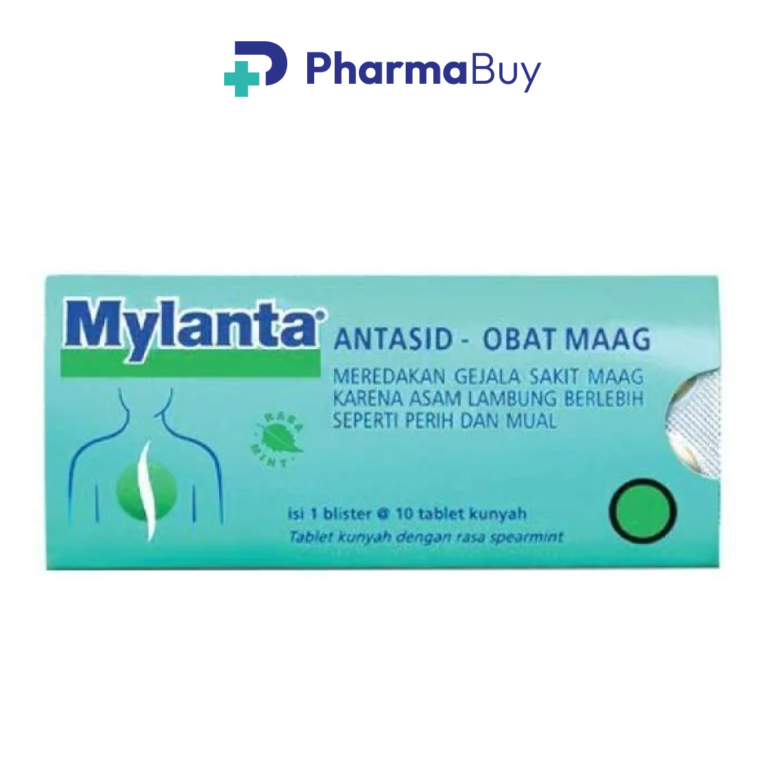 Mylanta Obat Maag Tablet Kunyah Isi 10 Tablet - Foodbuy